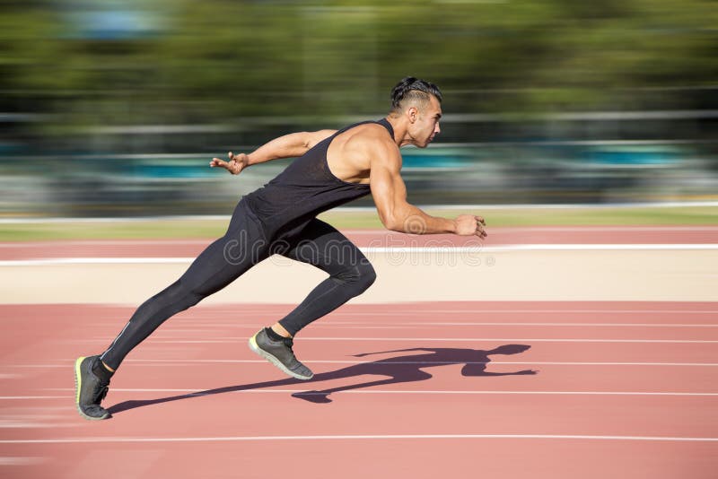 Man running stock image. Image of beginning, athletics - 96898877