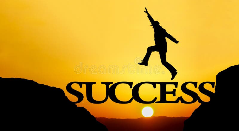 Man running to success stock photo. Image of concept - 73775262