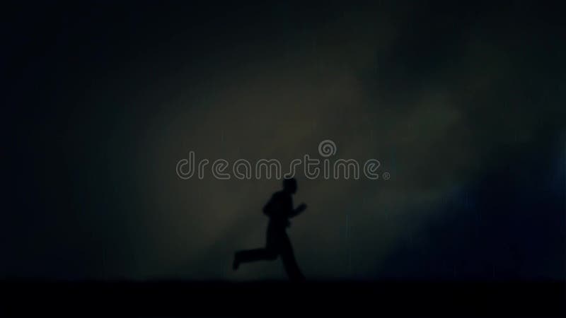 Triathlete Running, Sprinting and Endurance Marathon Workout. Runner ...