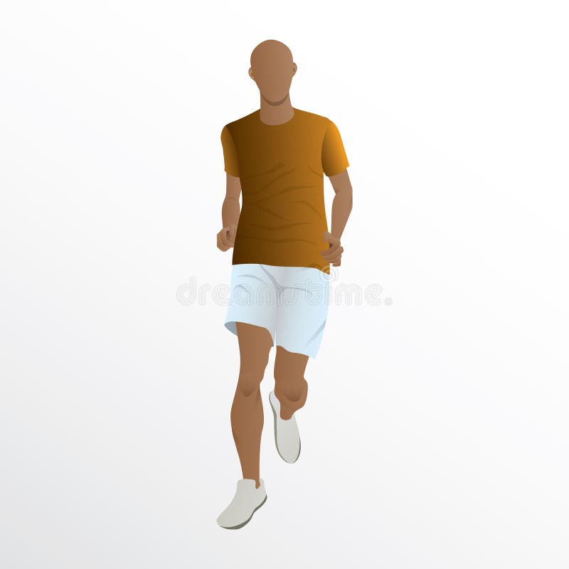 Man Running. Vector Illustration Decorative Design Stock Vector ...