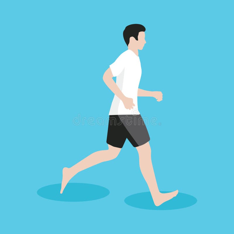 Man Running. Vector Illustration Decorative Design Stock Vector ...