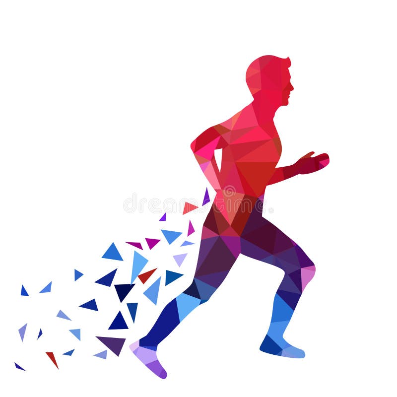 Man Running Vector Illustration Stock Vector - Illustration of ...