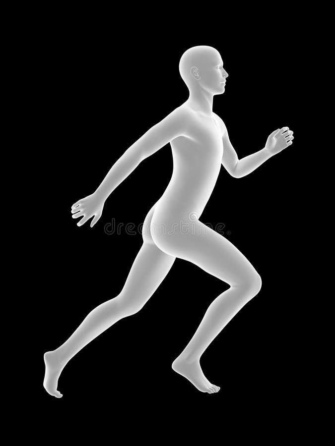 Man running stock illustration. Illustration of model - 53091743