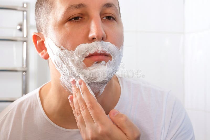 Manand X27 S Face Applying Facial Foam Close Up Shaving Cream Skin