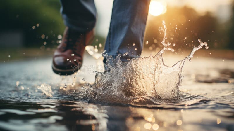 Stepping Puddle Stock Illustrations – 24 Stepping Puddle Stock ...