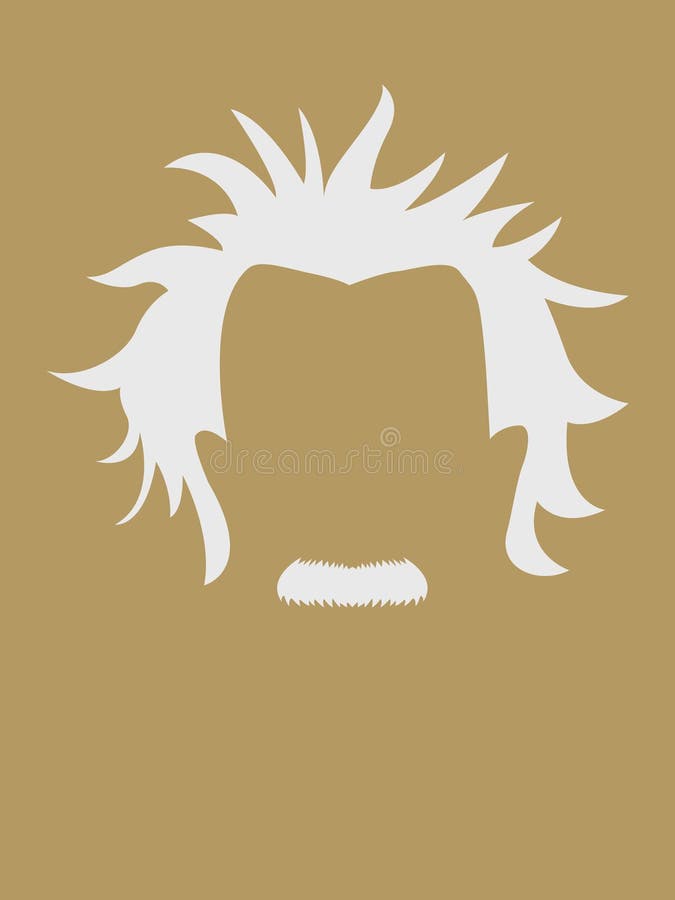 Albert Einstein Mustache Vector