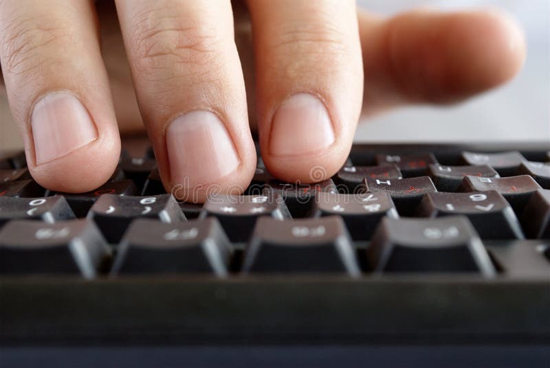 Man s hand stock image. Image of computing, communication - 26168687