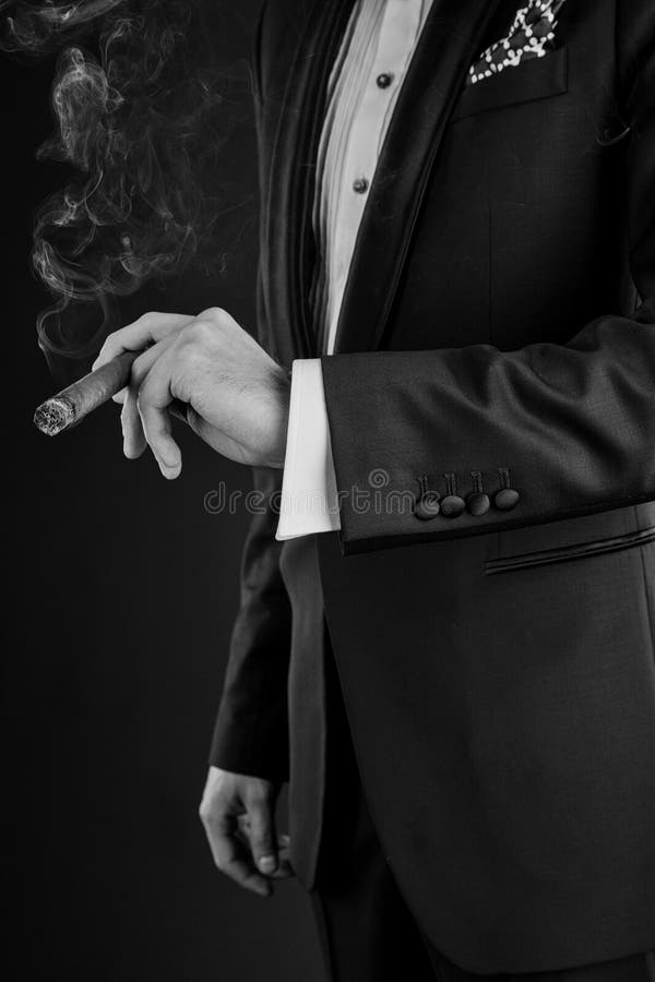 Man s hand with a cigar stock image. Image of cigar, sophisticated ...