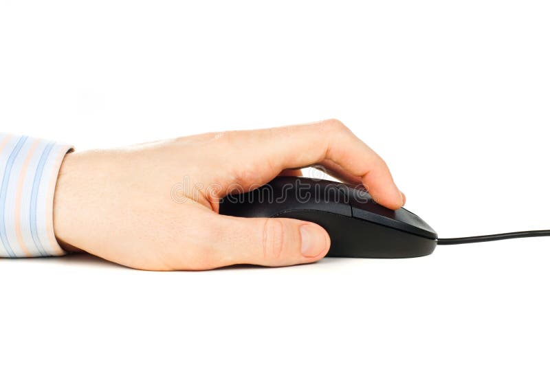 Side View of a Computer Mouse Stock Image - Image of connection, mouse ...