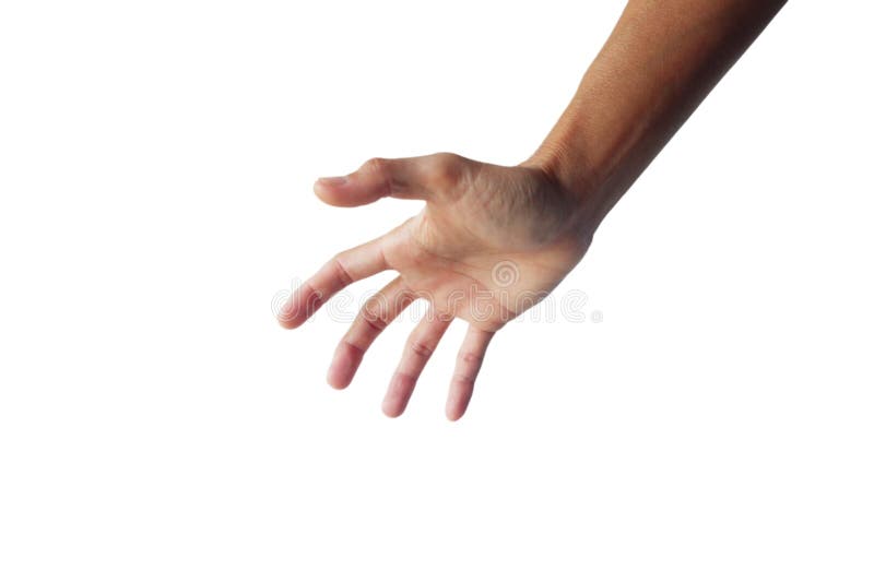 A Man S Hand in a Gesture of Reaching Down To Grab or Hold Something ...