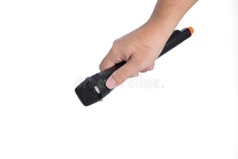 Man's Hand Holding Microphone Stock Photos - Free & Royalty-Free Stock ...