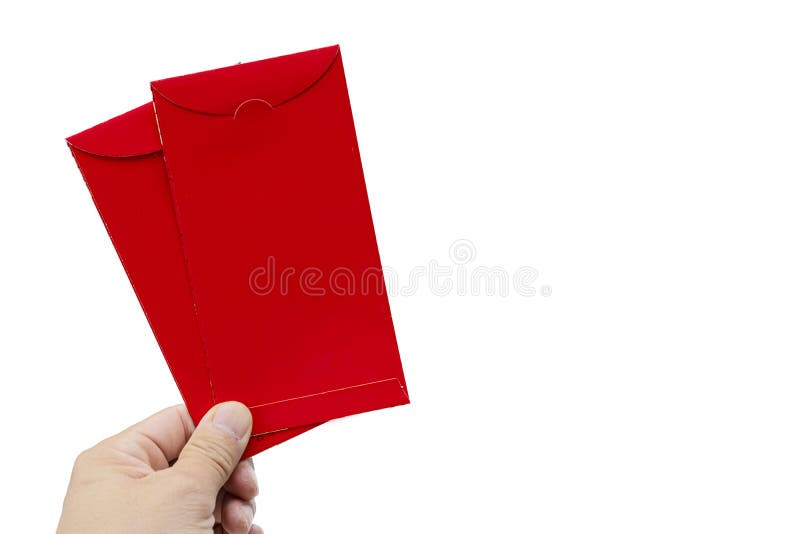 Red Envelope Packet Chinese New Year 2021 in Hand Red, Gold Bokeh ...