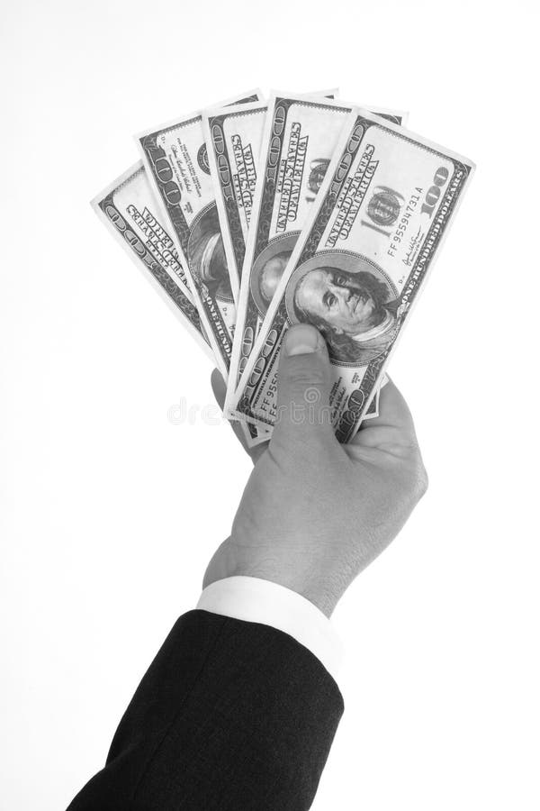 Man S Hand Holding Dollar Bills Stock Image - Image of cash, money ...