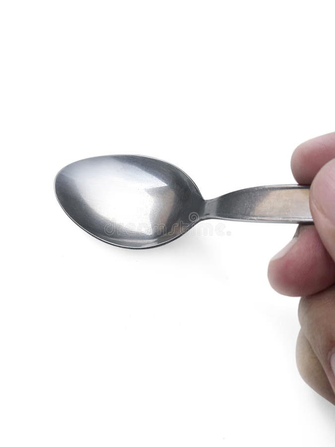 Hand Holding Dumbbell on Isolated White Background Stock Photo - Image ...