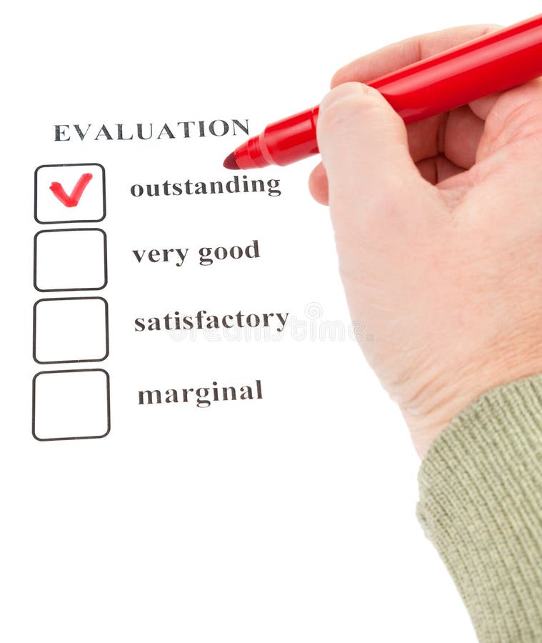 Performance Evaluation Form Stock Image - Image of contract, incentive ...