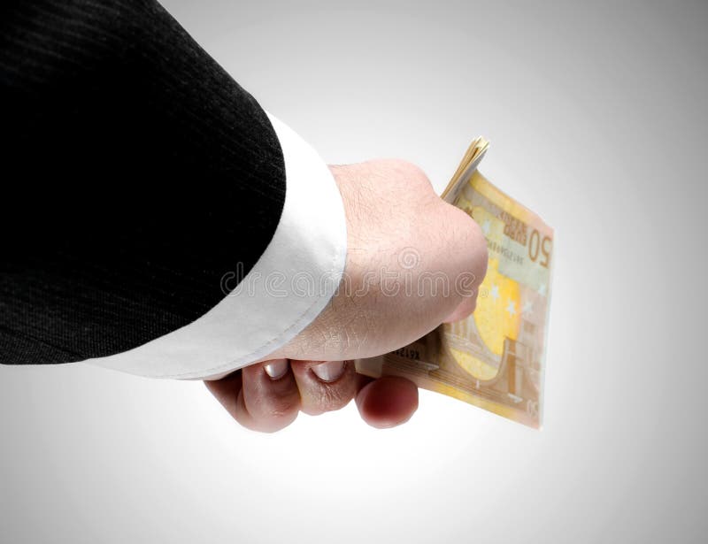 Man S Hand Holding Fifty Euro Notes Stock Image - Image of credit ...