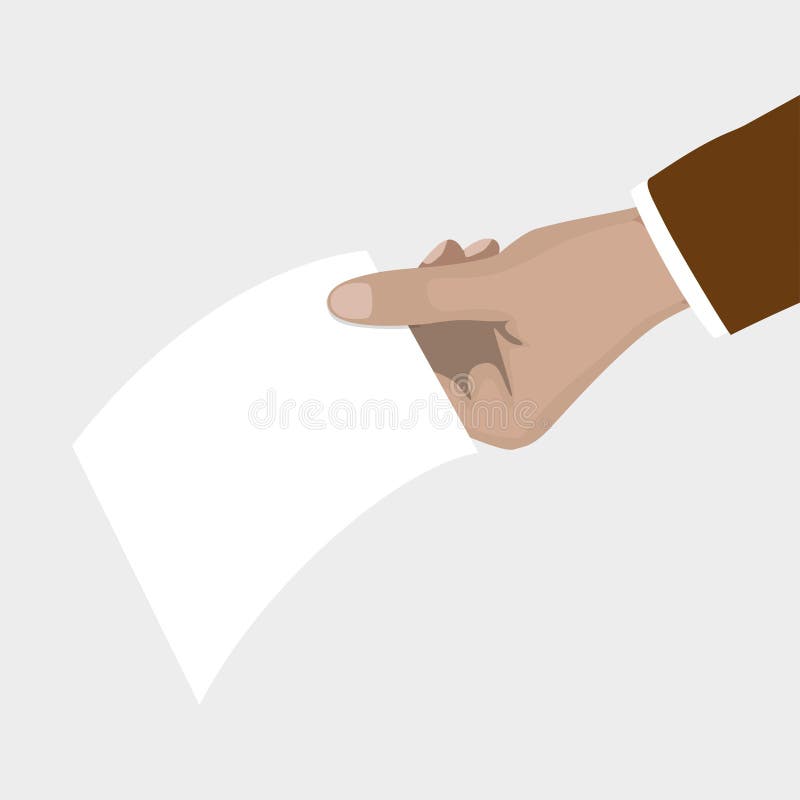 Clipart Hand In Paper