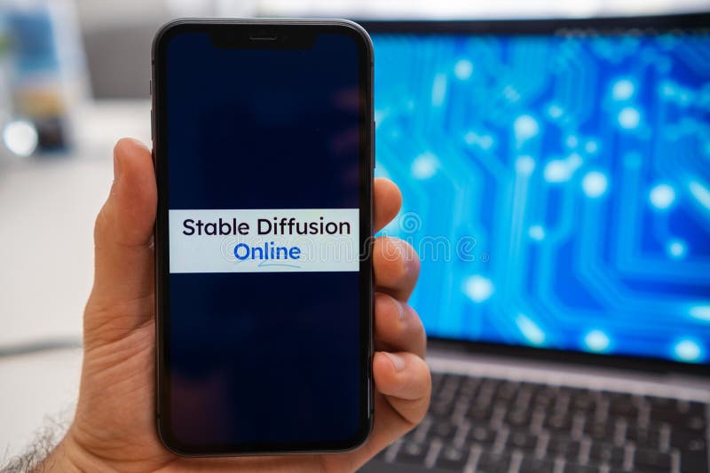 A Man S Hand Holding a Smartphone with Stable Diffusion Online Neural ... A Man S Hand Holding a Smartphone with Stable Diffusion Online Neural ...