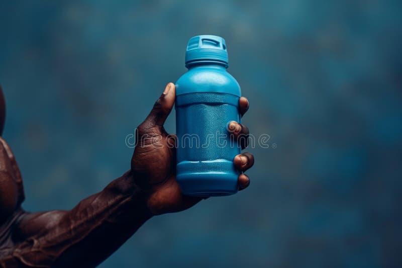 Man S Hand Holding Workout Whey Protein Shake Stock Image - Image of ...