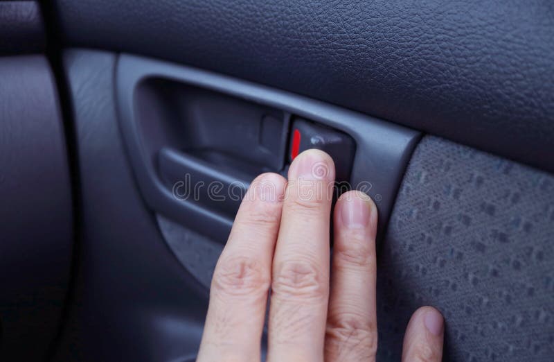 Man`s Hand at the Modern Car`s Inner Handle Stock Photo - Image of copy ...