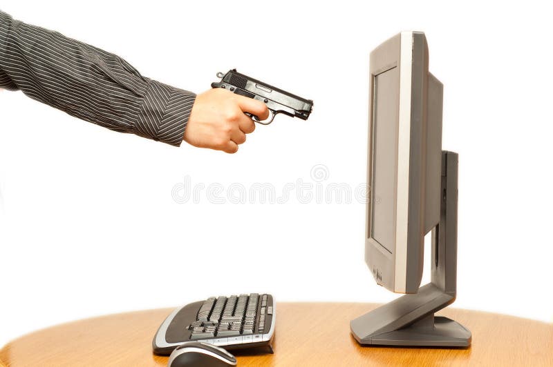 Hand gun being aimed stock photo. Image of backup, firearm - 1338028