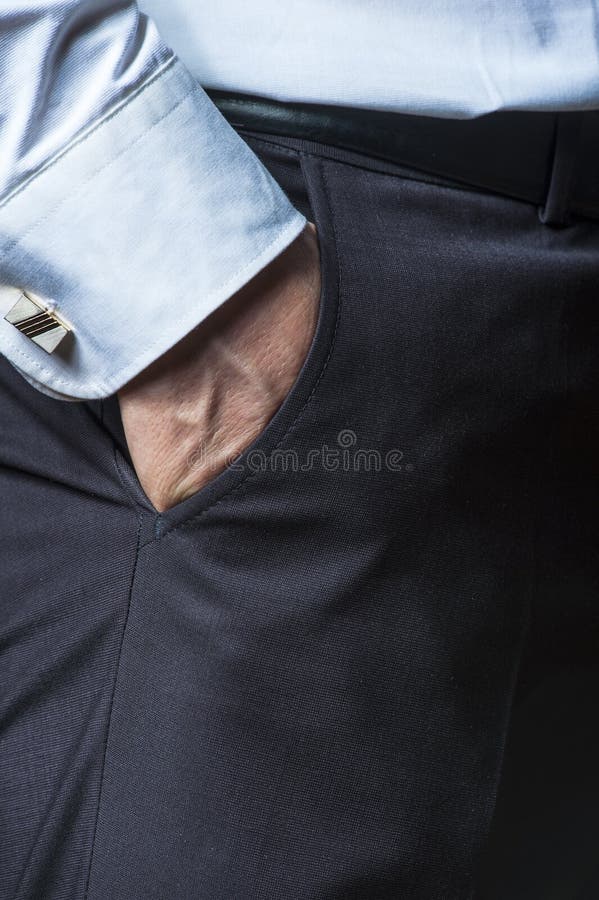 Man S Hand in the Pocket, Closeup. Stock Photo - Image of wear ...