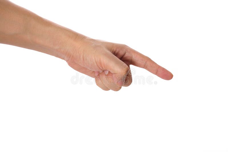The Man`s Hand, He Pointed, Pointing The Symbol, Force And Command ...