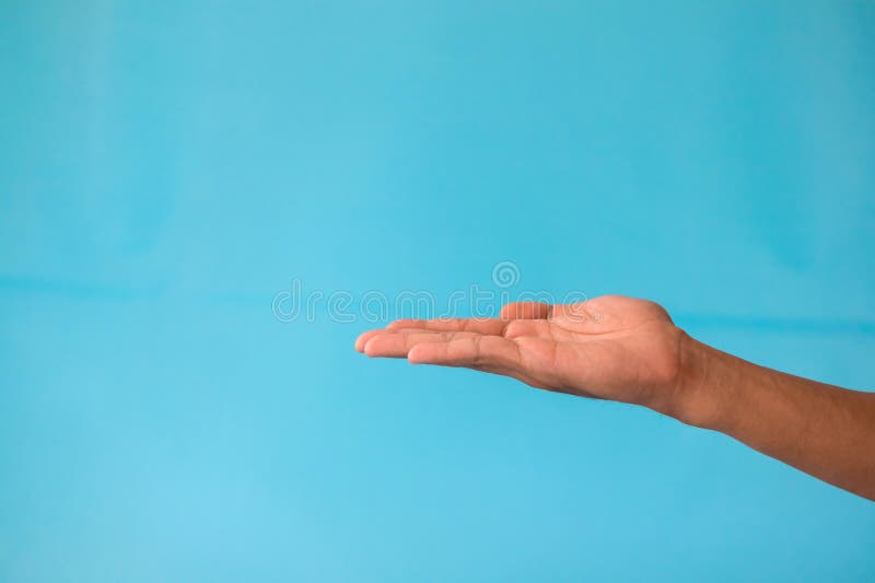 A Man S Hand with a Pose or Gesture of Holding or Giving Something on a ...