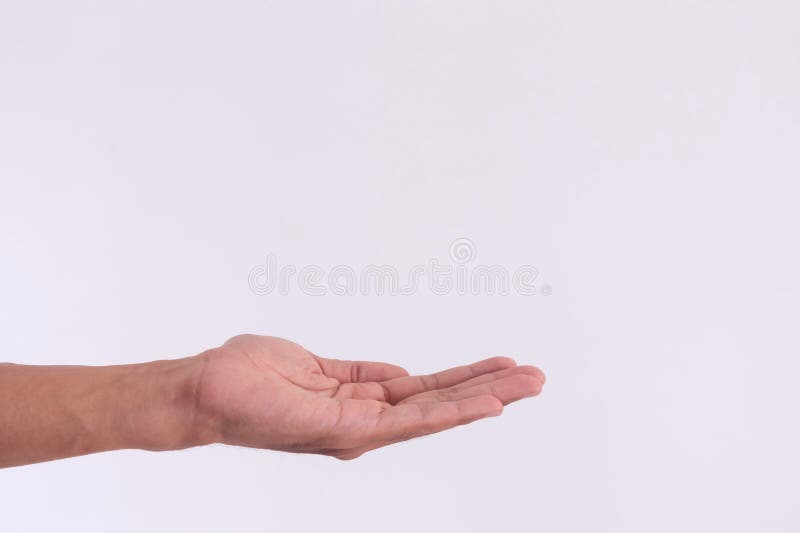 A Man S Hand with a Pose or Gesture of Holding or Giving Something on a ...