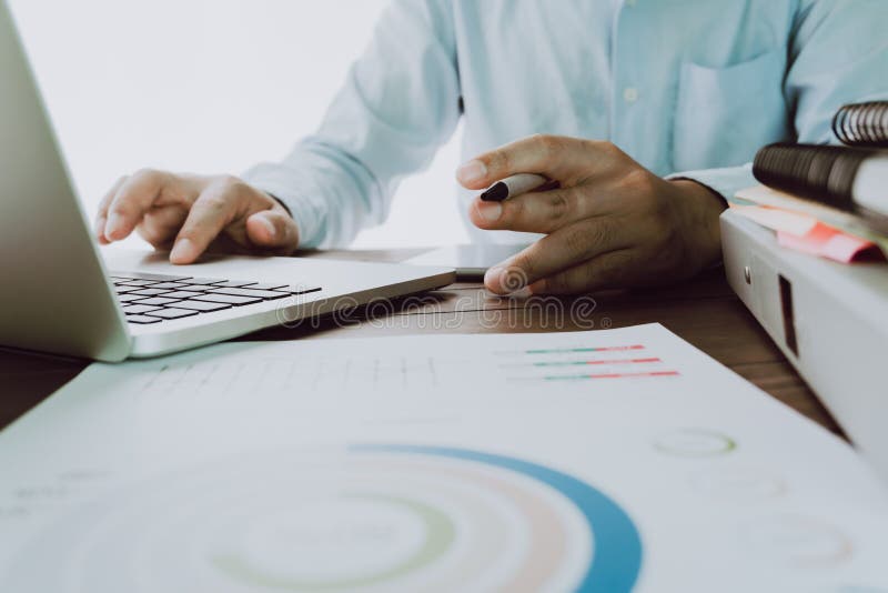 Man`s Hand is Pressing a Computer Keyboard. it`s a Technology Work. To ...