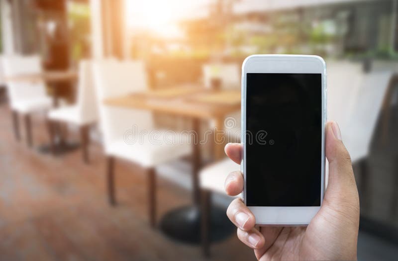 Man S Hand Shows White Smartphone in Vertical Position Stock Photo ...
