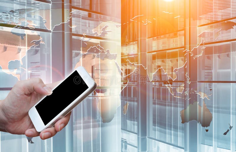 Man& X27;s Hand Shows Mobile Smartphone in Vertical Position Stock ...