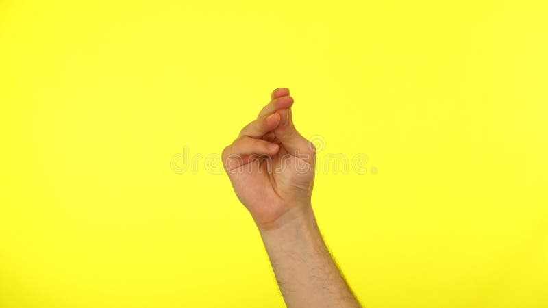 Hand with Snapping Fingers on Green Screen Background Stock Footage ...