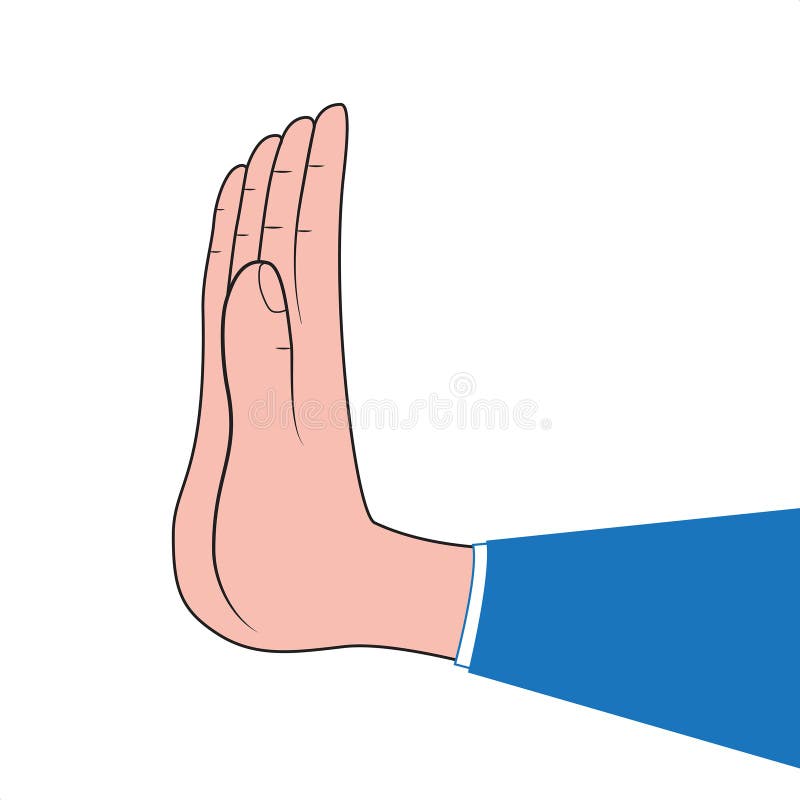 Mans Palm Stop Stock Illustrations – 11 Mans Palm Stop Stock ...