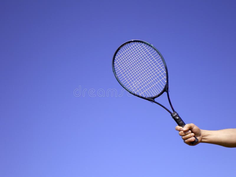 Man S Hand with Tennis Racket Stock Image - Image of health, sport: 5906145