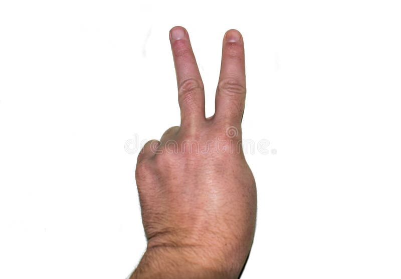 The Finger of a Man S Hand is Bent at the Top. Crooked Finger Stock ...