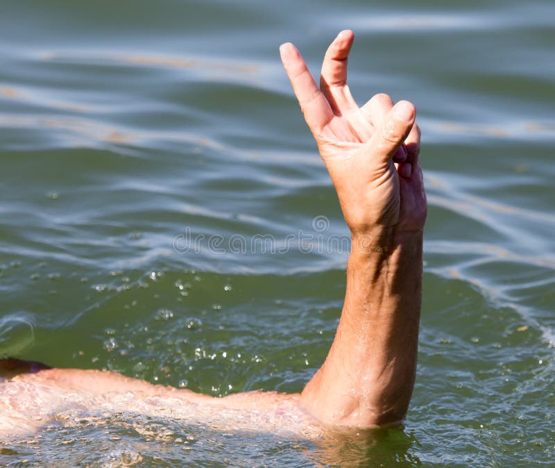 Man`s Hand on the Water in the Pool Stock Image - Image of outdoor ...