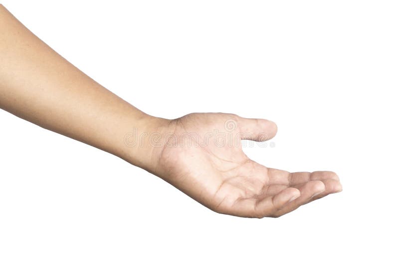 Man S Hands Making Gestures Isolated White Background Stock Photo ...