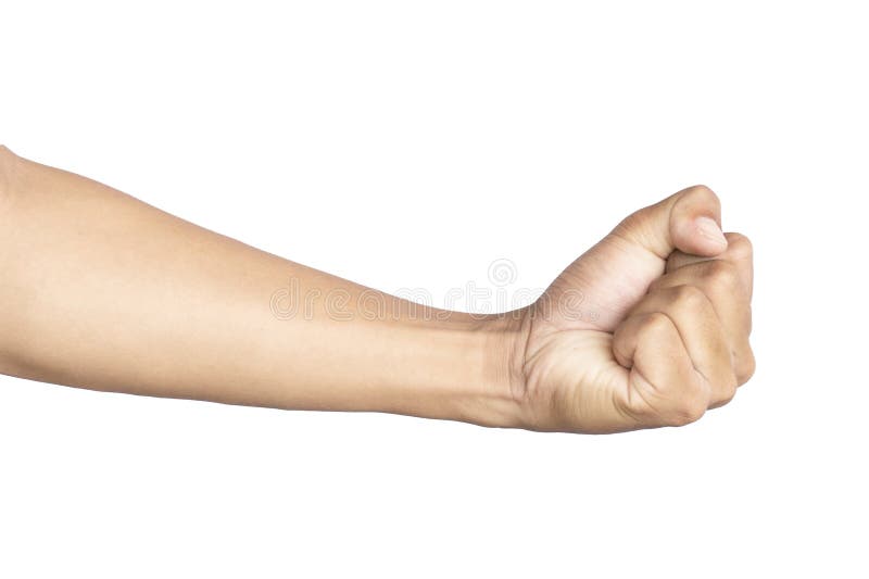 Man S Hands Making Gestures Isolated White Background Stock Photo ...