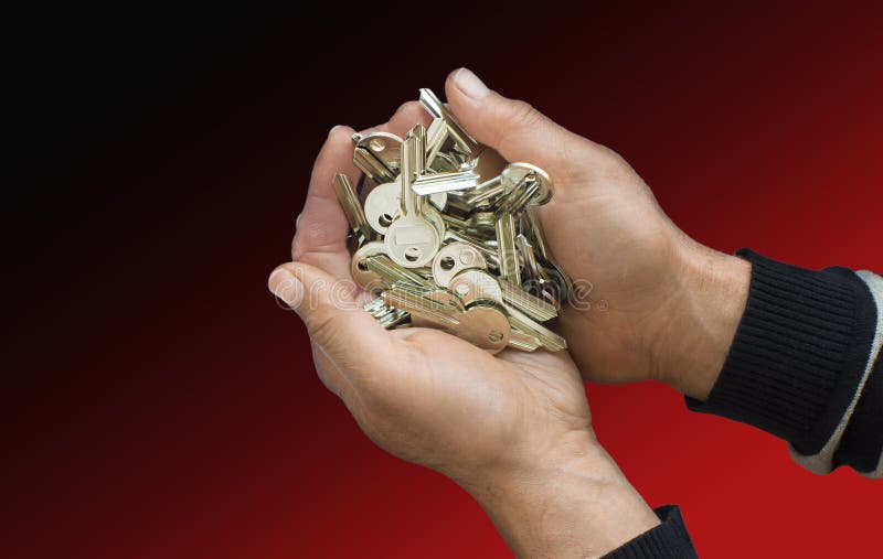 Blank Keys on a Special Wall Stock Photo - Image of precision, copying ...