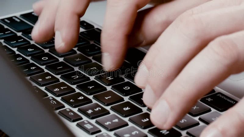 Man S Hands Typing on Keyboard, Journalist Writing New Article Stock ...