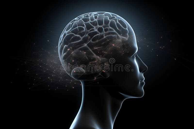 The Man S Head Businessman with Brain . the Concept of of the Mind ...