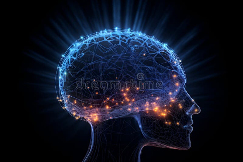 The Man S Head Businessman with Brain . the Concept of of the Mind ...