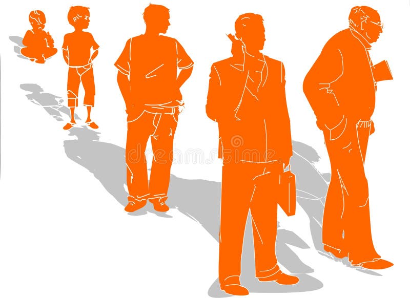 A man s life evolution stock illustration. Illustration of magazine ...