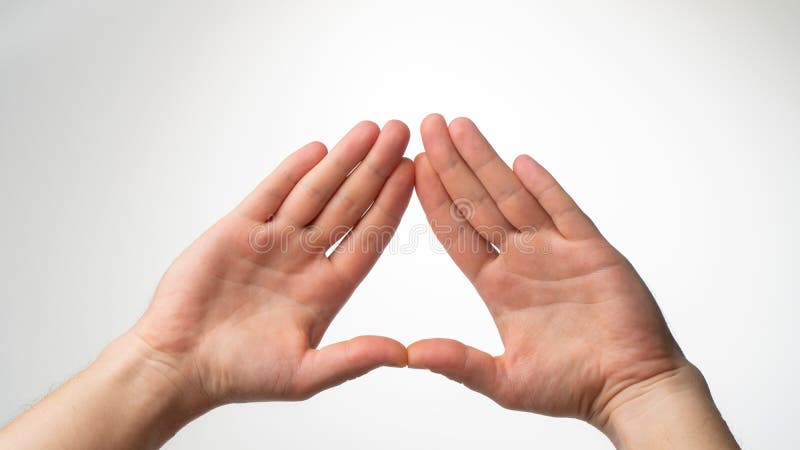 Hands Triangle Gesture Stock Photos - Free & Royalty-Free Stock Photos ...