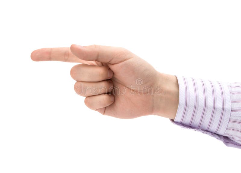 Man s pointing finger stock photo. Image of information - 2891706