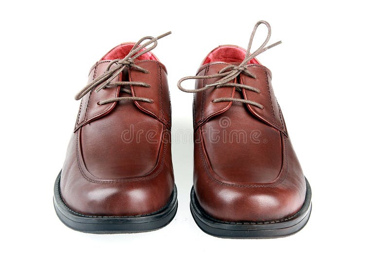 Men`s Legs in Jeans Shod in Classic Brown Oxford Shoes Stock Photo ...