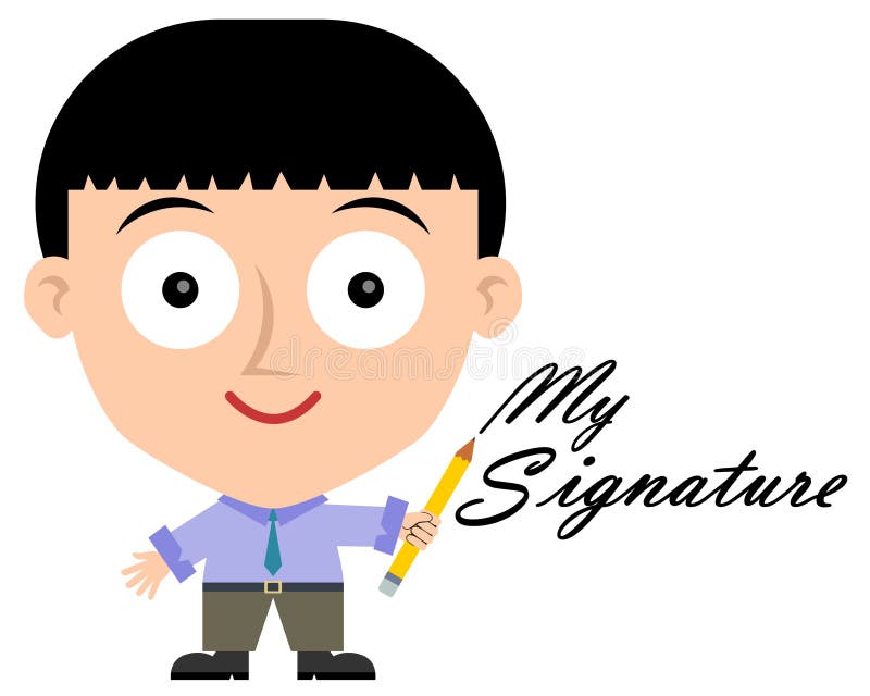 A man s signature stock illustration. Illustration of signature - 37802436