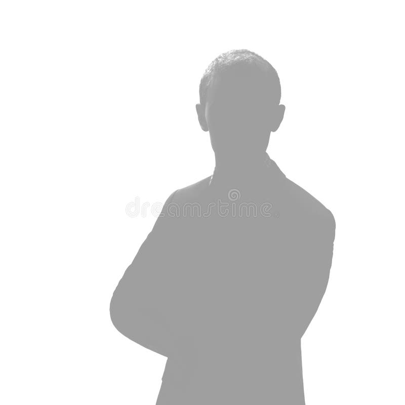 Man S Silhouette. Avatar is Gray Stock Illustration - Illustration of ...