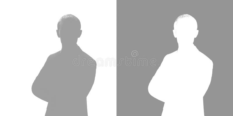 Man S Silhouette. Avatar is Gray Stock Illustration - Illustration of ...